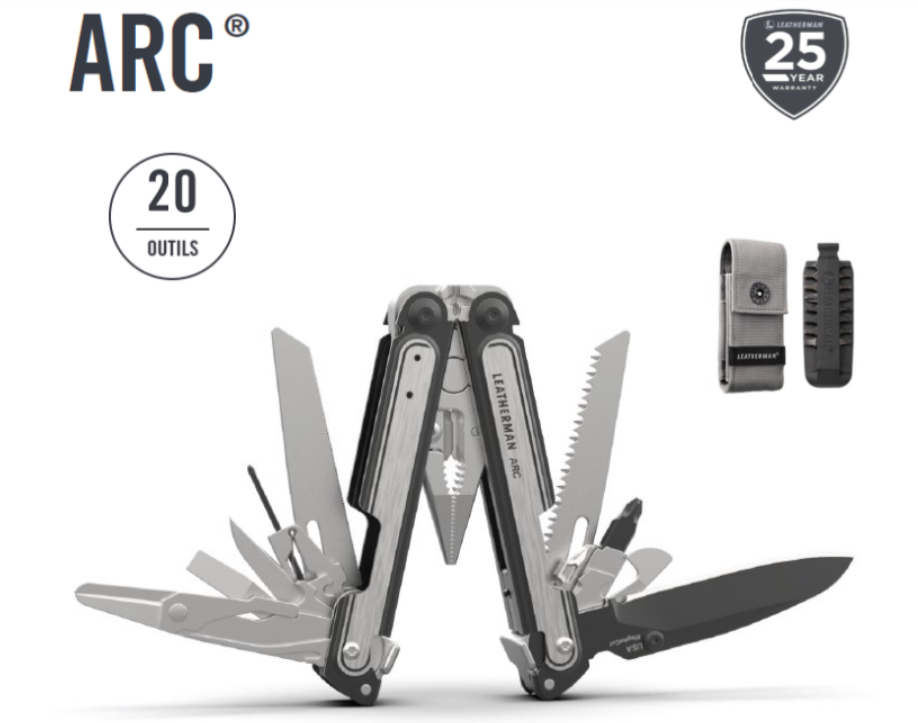 Couteau multifonctions Leatherman ARC - Acier Trempé